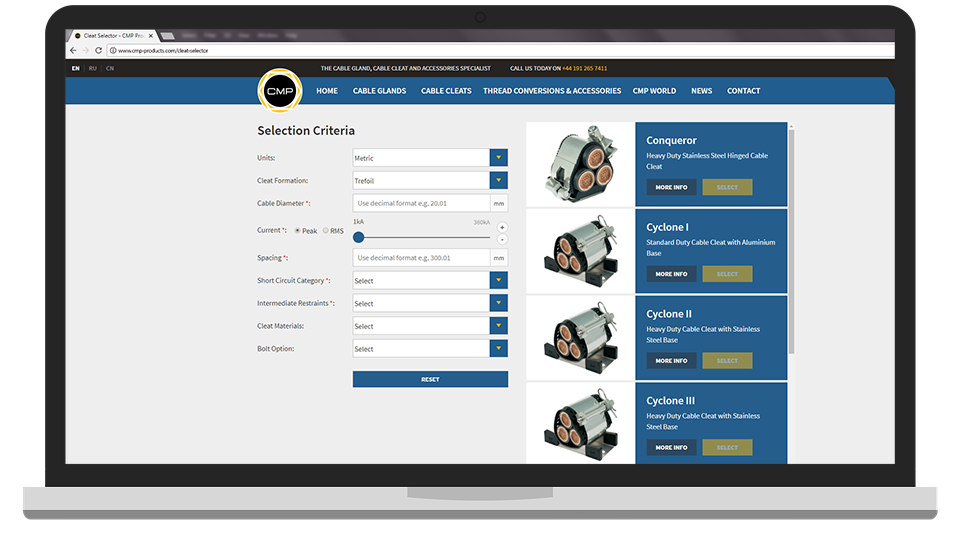 Introducing CMP’s Cable Cleat Selector - CMP Products Texas Inc. Limited